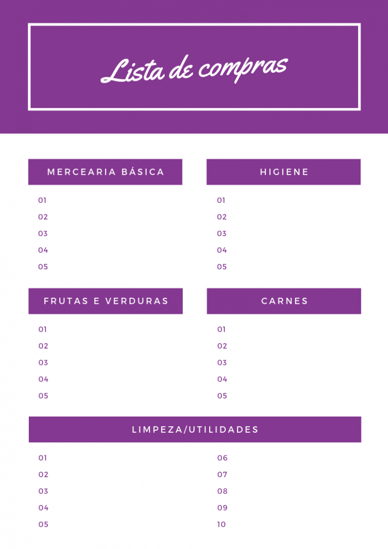 Lista de compras para supermercado: veja como fazer e modelos