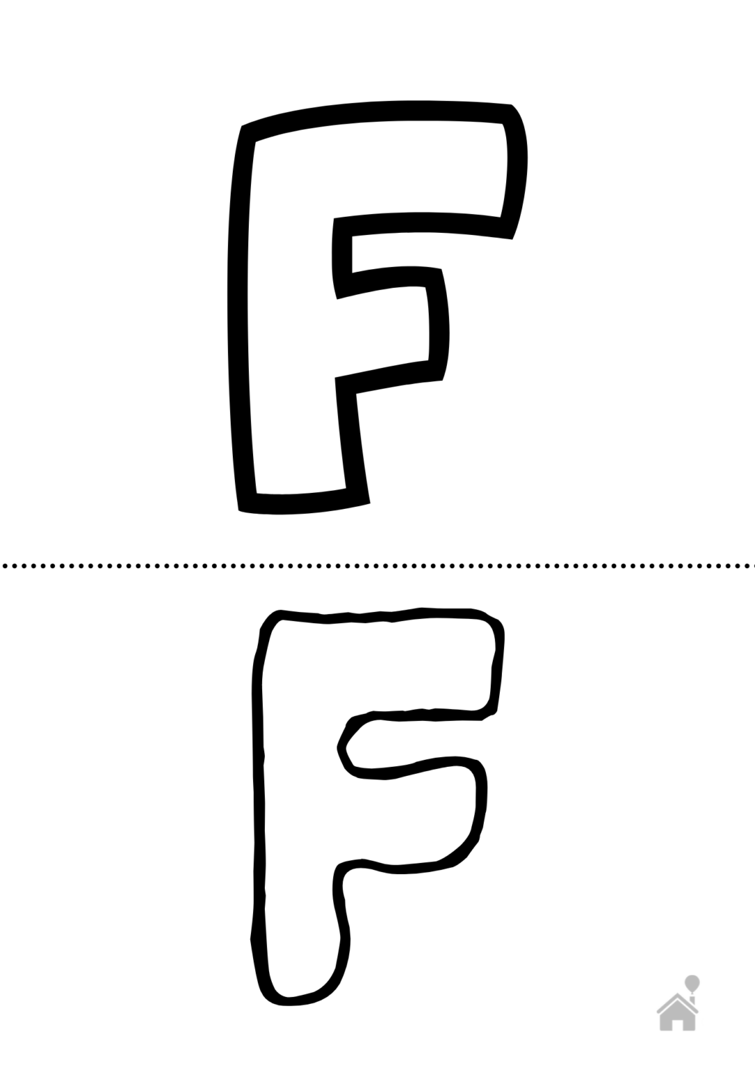 Moldes de letras para imprimir e recortar: alfabeto completo