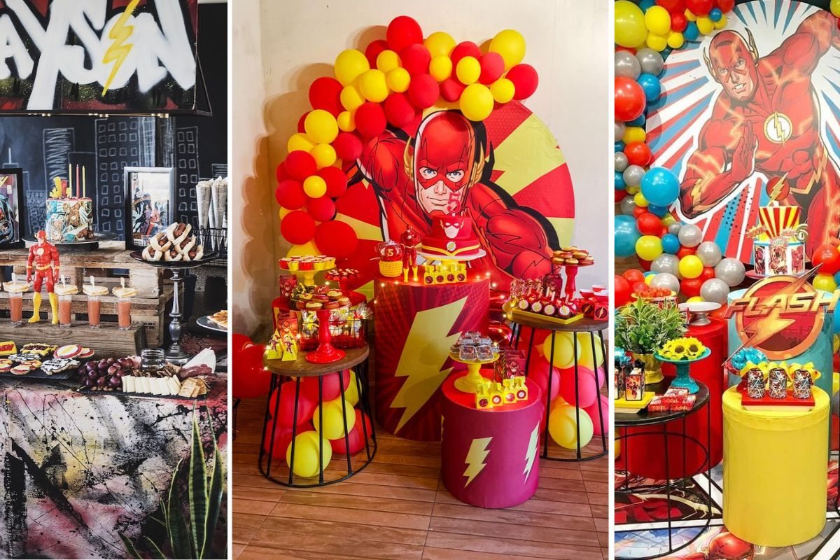 Decoração do Flash para aniversário: 15 ideias adoráveis