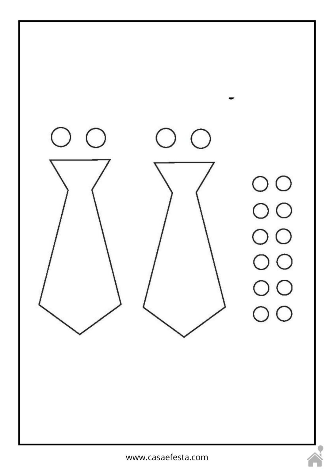 Molde de Gravata para Imprimir: Modelos Grátis em PDF